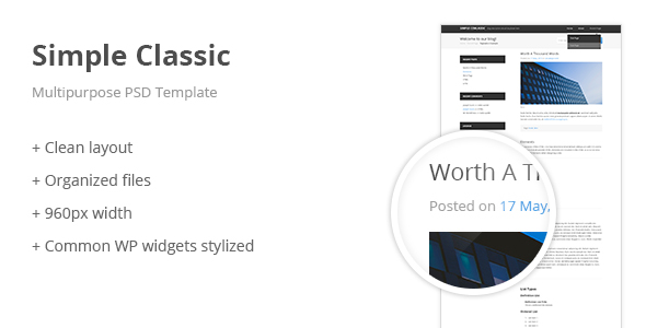 Simple Classic – Multipurpose PSD Template | BestWebSoft