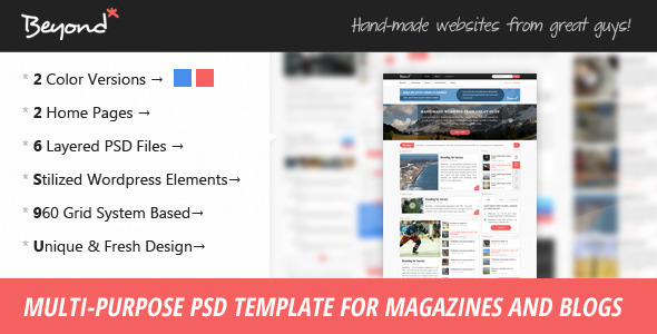 Beyond Multi Purpose Psd Template Bestwebsoft