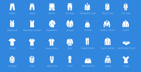 Wear Icons – Clothing Vector Pack | BestWebSoft