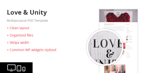 Love & Unity – Multipurpose PSD Template | BestWebSoft