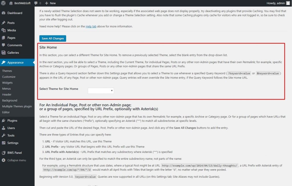 How to Use Multiple Themes for Pages in WP — BestWebSoft