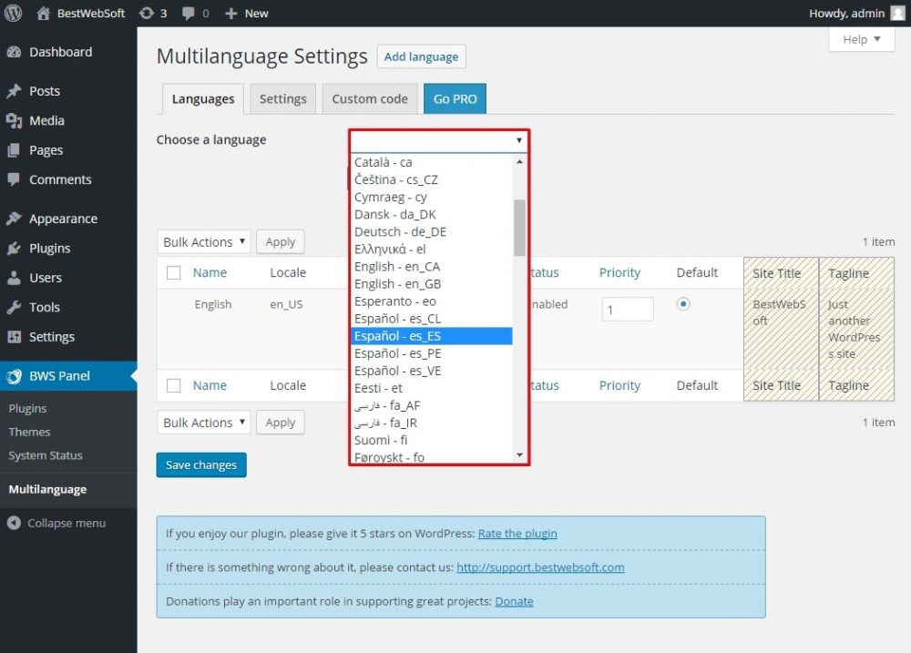 How to Create a Multilingual WordPress Website — BestWebSoft
