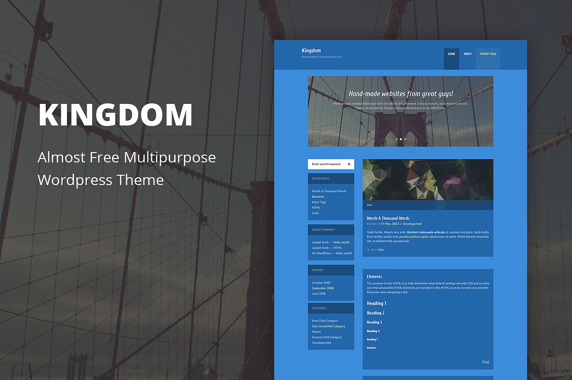 Kingdom – Cheap WordPress Theme | BestWebSoft