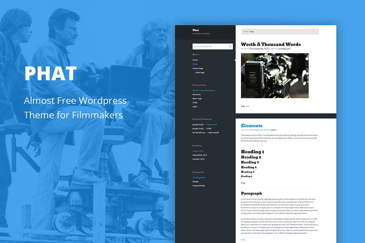 Phat – Cheap WordPress Theme | BestWebSoft