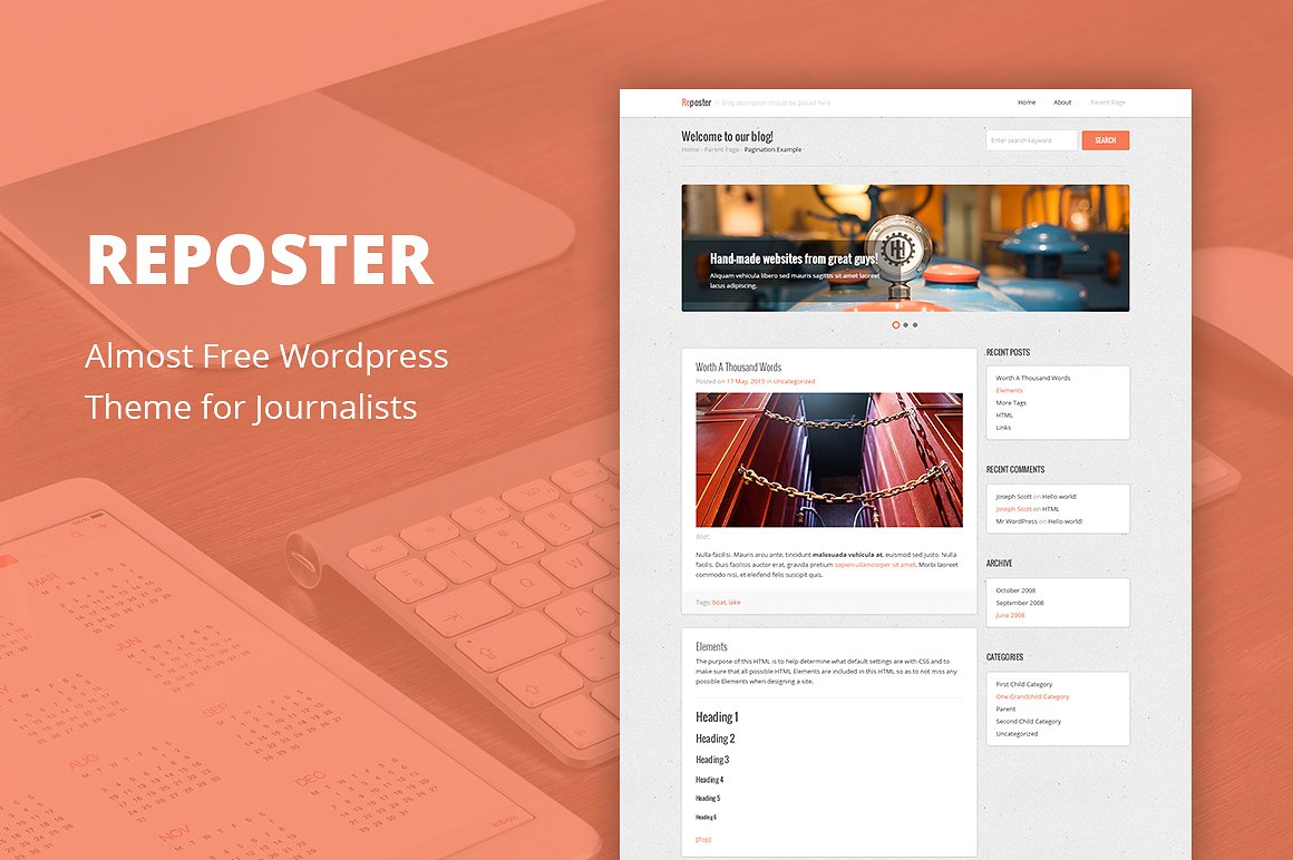 Reposter – Cheap WordPress Theme | BestWebSoft