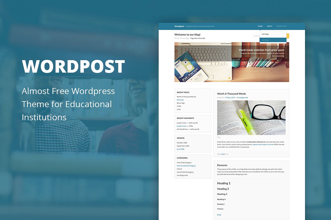 Wordpost – Cheap WordPress Theme | BestWebSoft