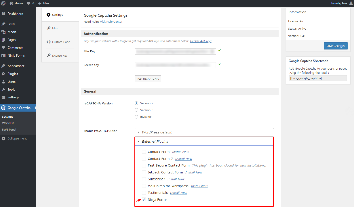 Meet the Exciting New Feature: reCaptcha and Ninja Forms Compatibility ...