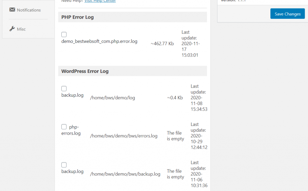 Error Log Viewer by BestWebSoft — BestWebSoft
