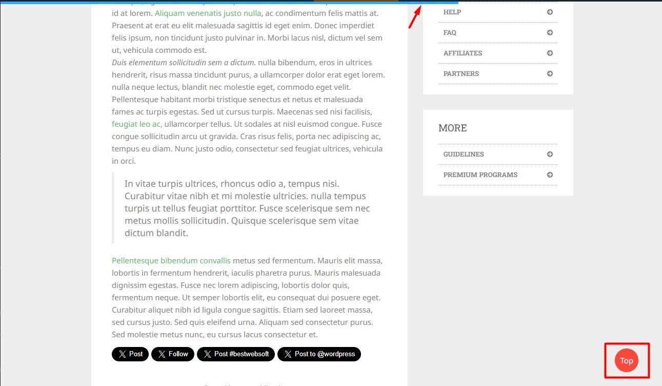 How to Add Progress Bar and Scroll to Top in WordPress Pagination Plugin — BestWebSoft
