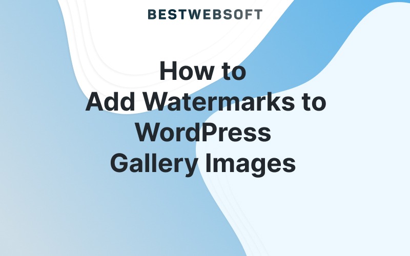 Add Watermarks to WordPress Gallery Images | Gallery Plugin